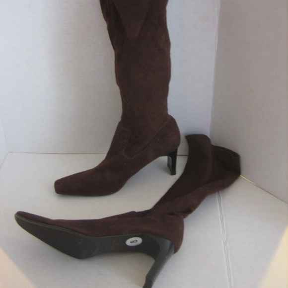 Rampage | Shoes | Rampage Fortune Womens Brown Faux Suede Below Knee ...